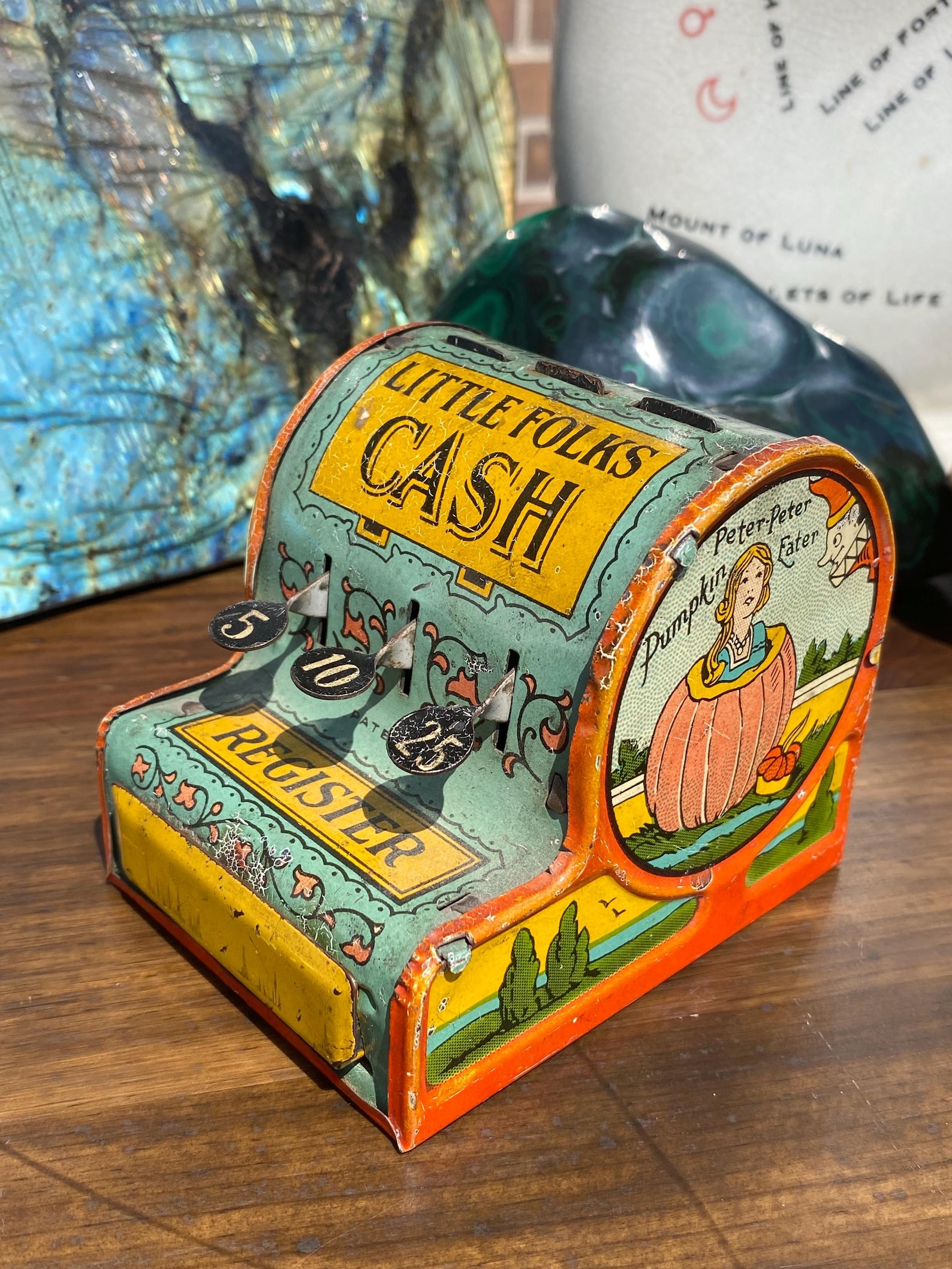 Antique Tin Litho Little Folks Register - Etsy