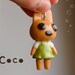 Acnh Villager Coco Bunny Keychain, Handmade Polymer Clay Animal ...