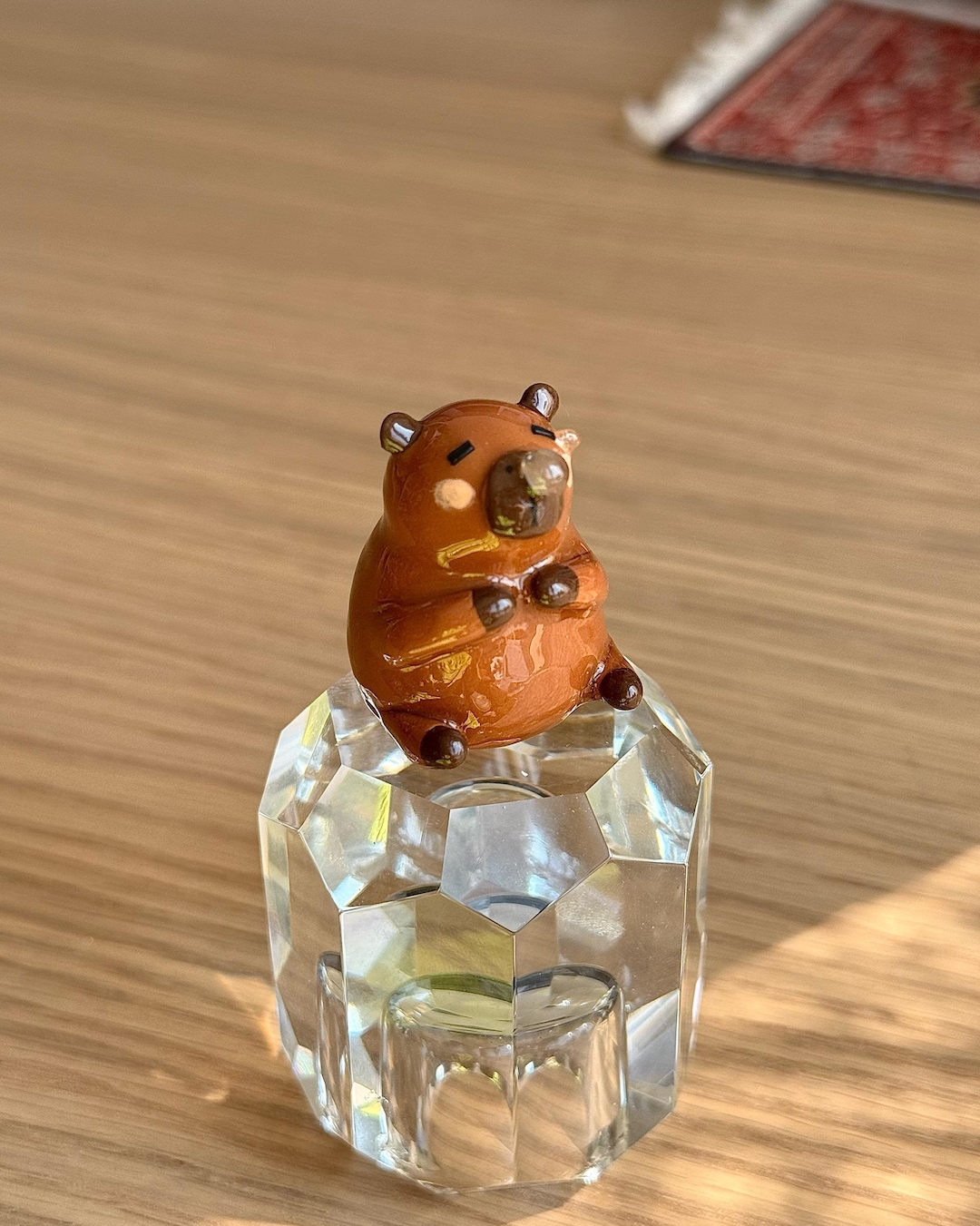 Polymer Clay Crying Capybara Handmade Kawaii Desk Decoration Figurine ...