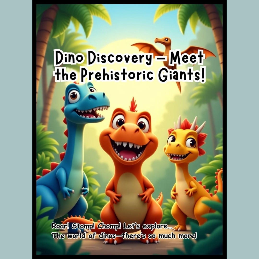 Dino Discovery - Fun Dinosaur Storybook for Kids + FREE Coloring Pages ...