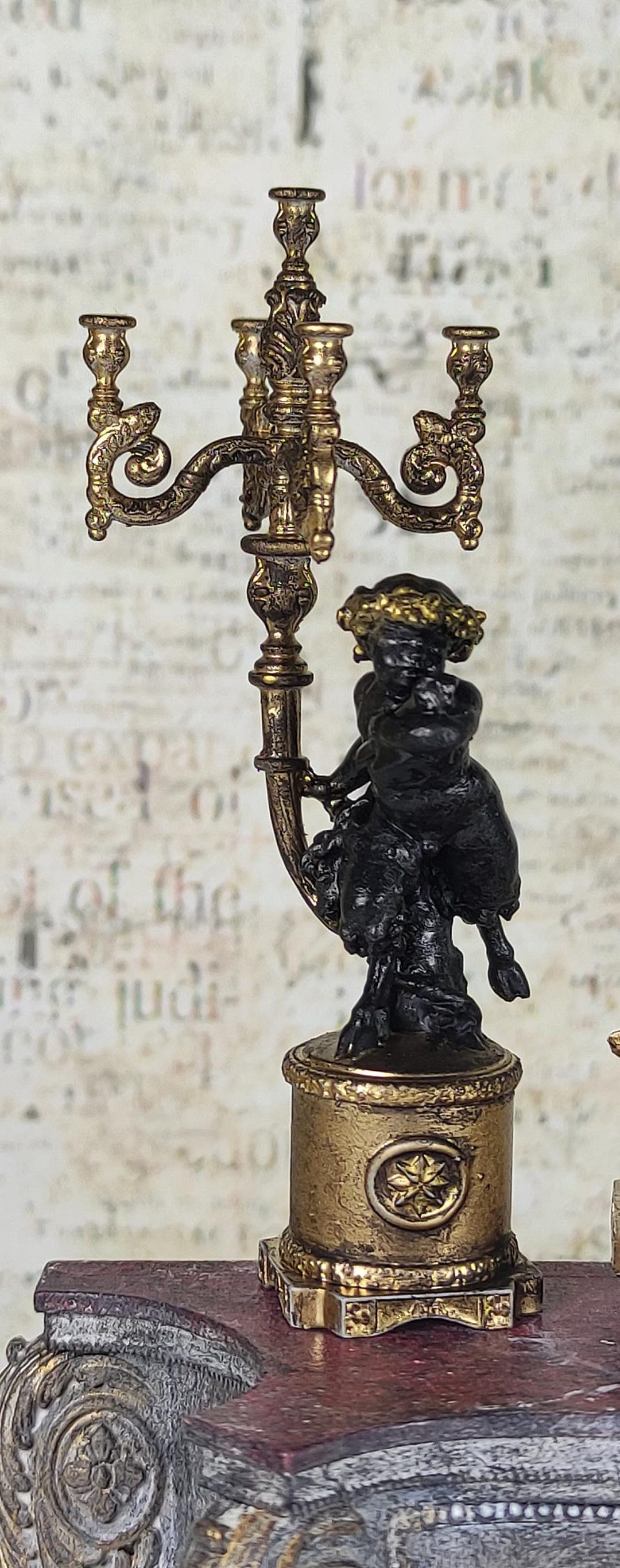 Pair of Faun Candlesticks - Etsy