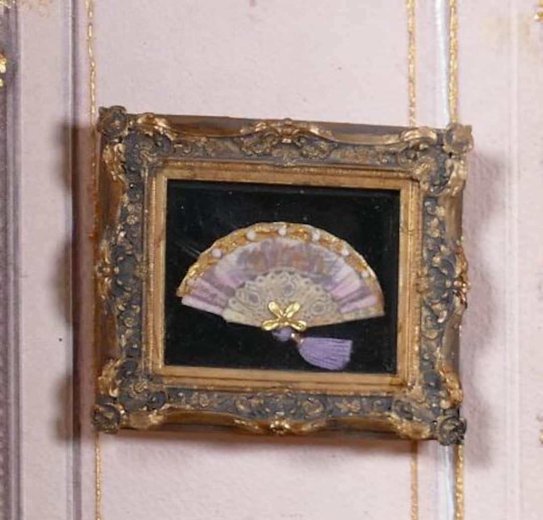 Fan in a Gilded Shadow Frame - Etsy