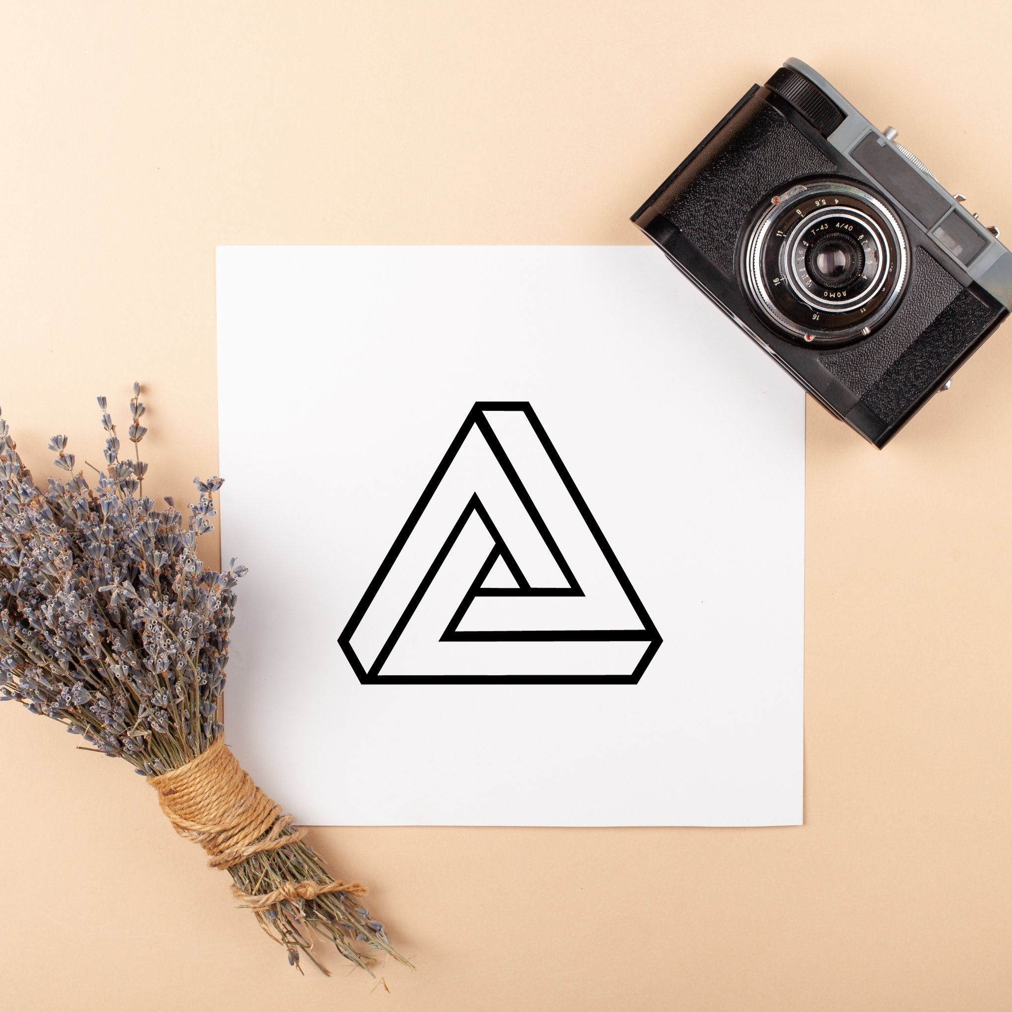 Penrose Triangle / Svg, Png, Eps, Dxf / Layered, Cricut , Silhouette ...