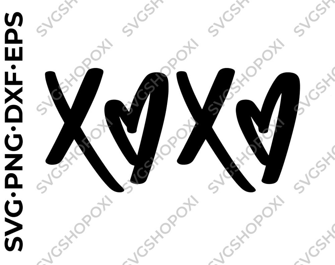 XOXO / SVG, Png, Eps, Dxf / Vektor, Cricut, Silhouette Datei - Etsy.de