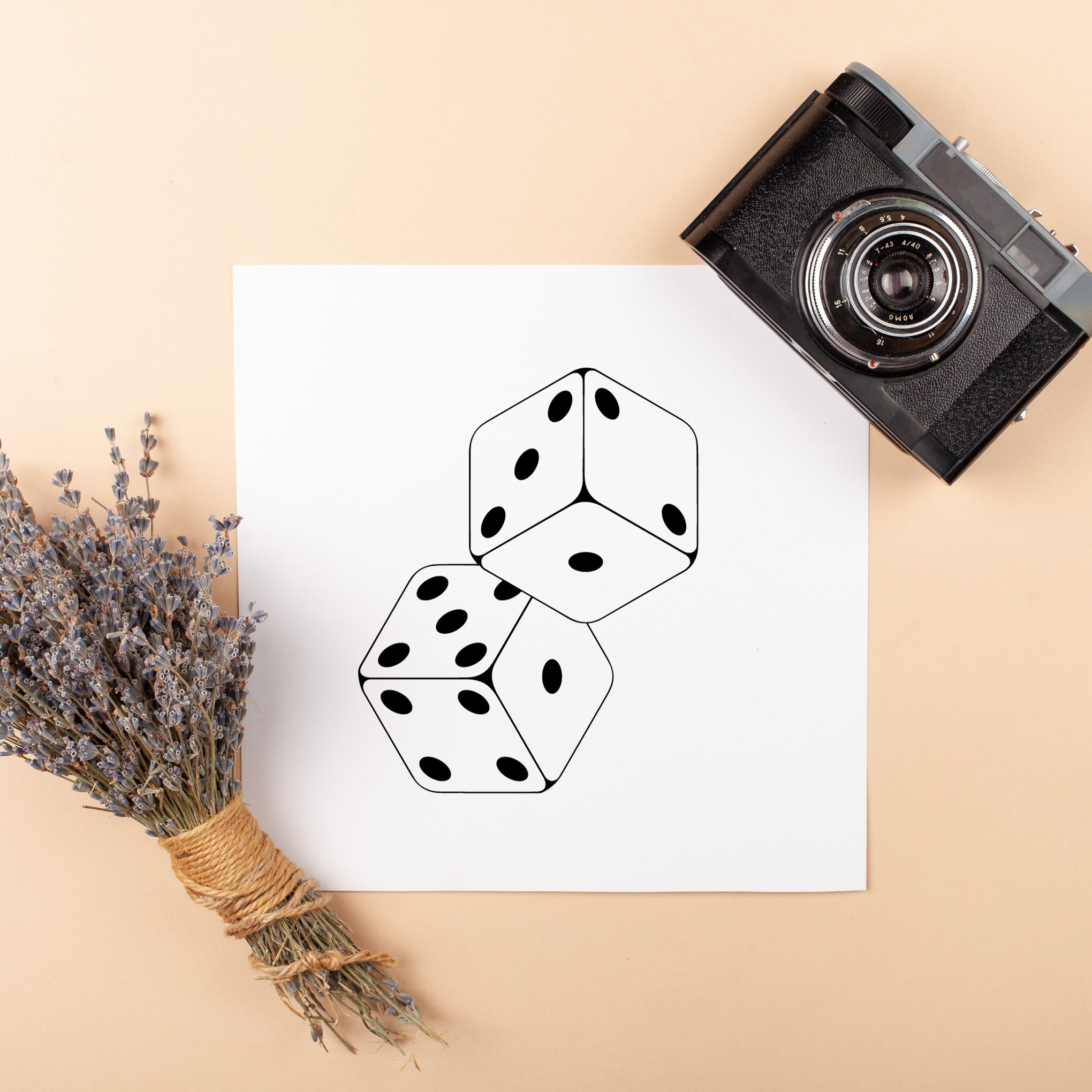 Dice Outline / Svg Png Eps Dxf / Layered Cricut - Etsy
