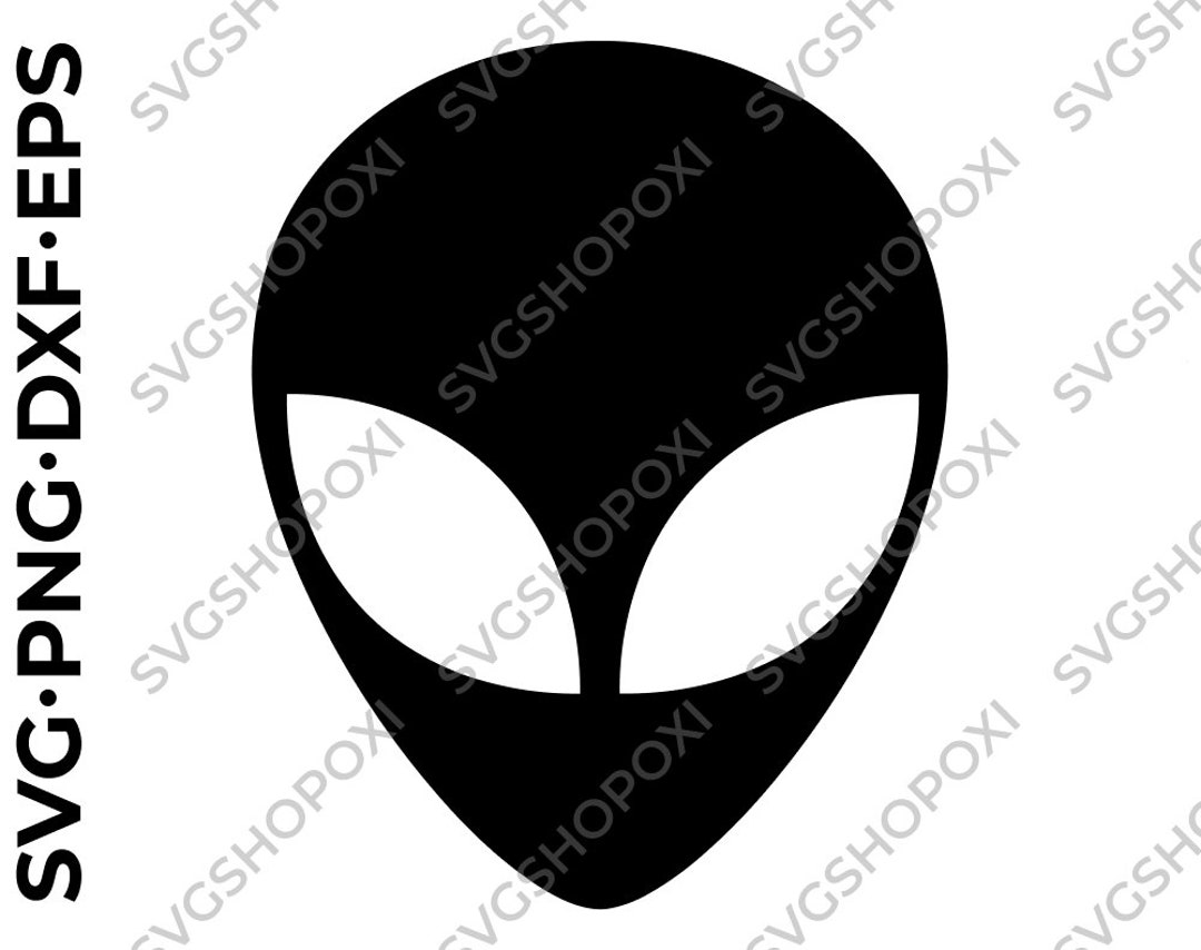 Alien Head / Svg, Png, Eps, Dxf / Vector, Cricut , Silhouette File - Etsy
