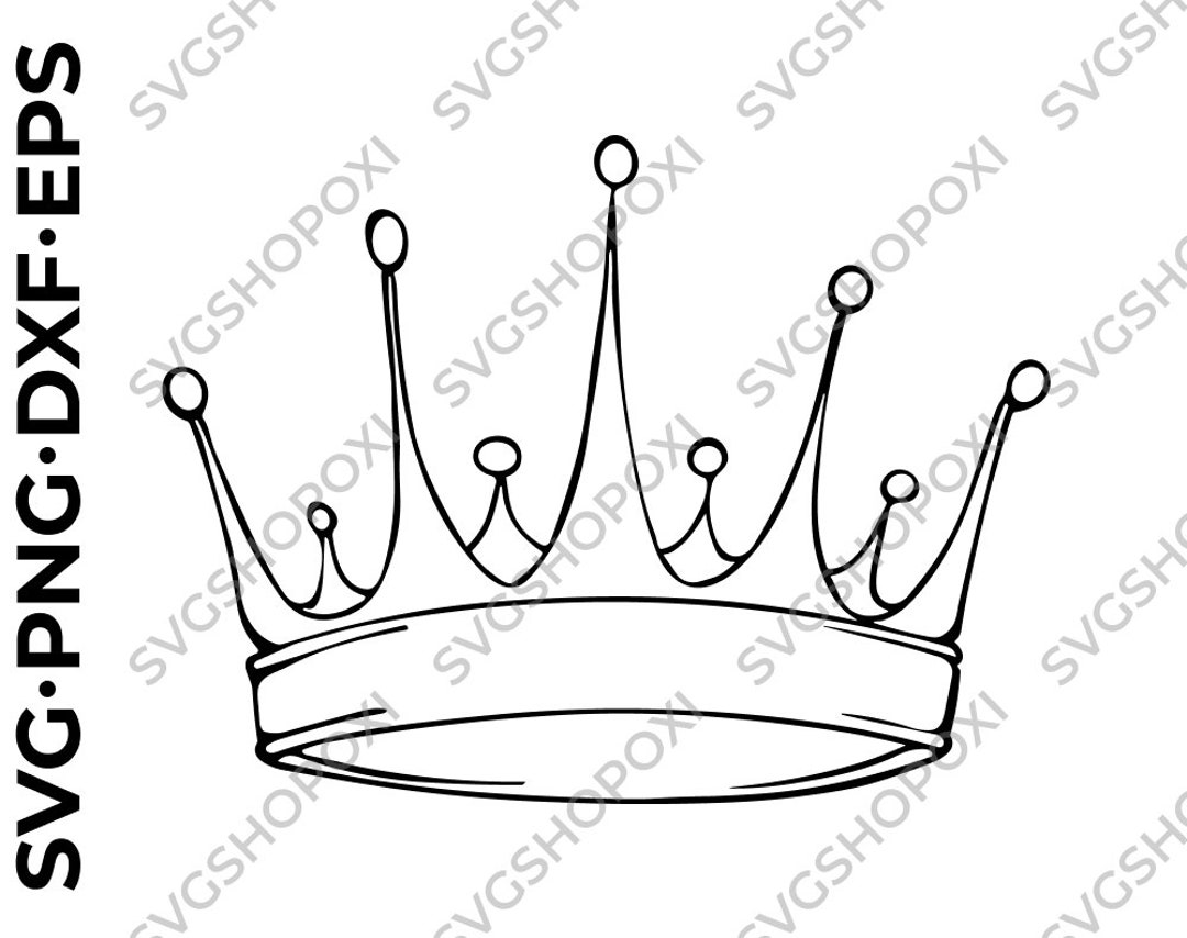 Krone der Königin / SVG, Png, Eps, Dxf / Vektor, Cricut , Silhouette ...