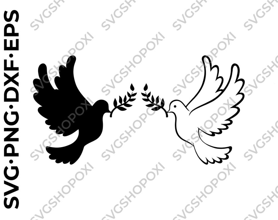 Taube / SVG, Png, Eps, Dxf / Vektor, Cricut, Silhouette Datei - Etsy.de