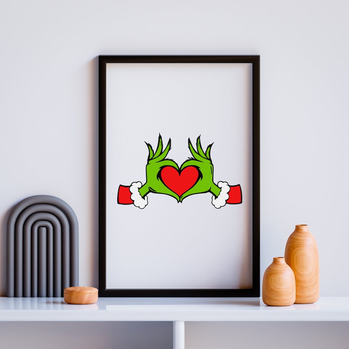 Grinch Hands Heart / Svg, Png, Eps, Dxf / Layered, Cricut , Silhouette ...