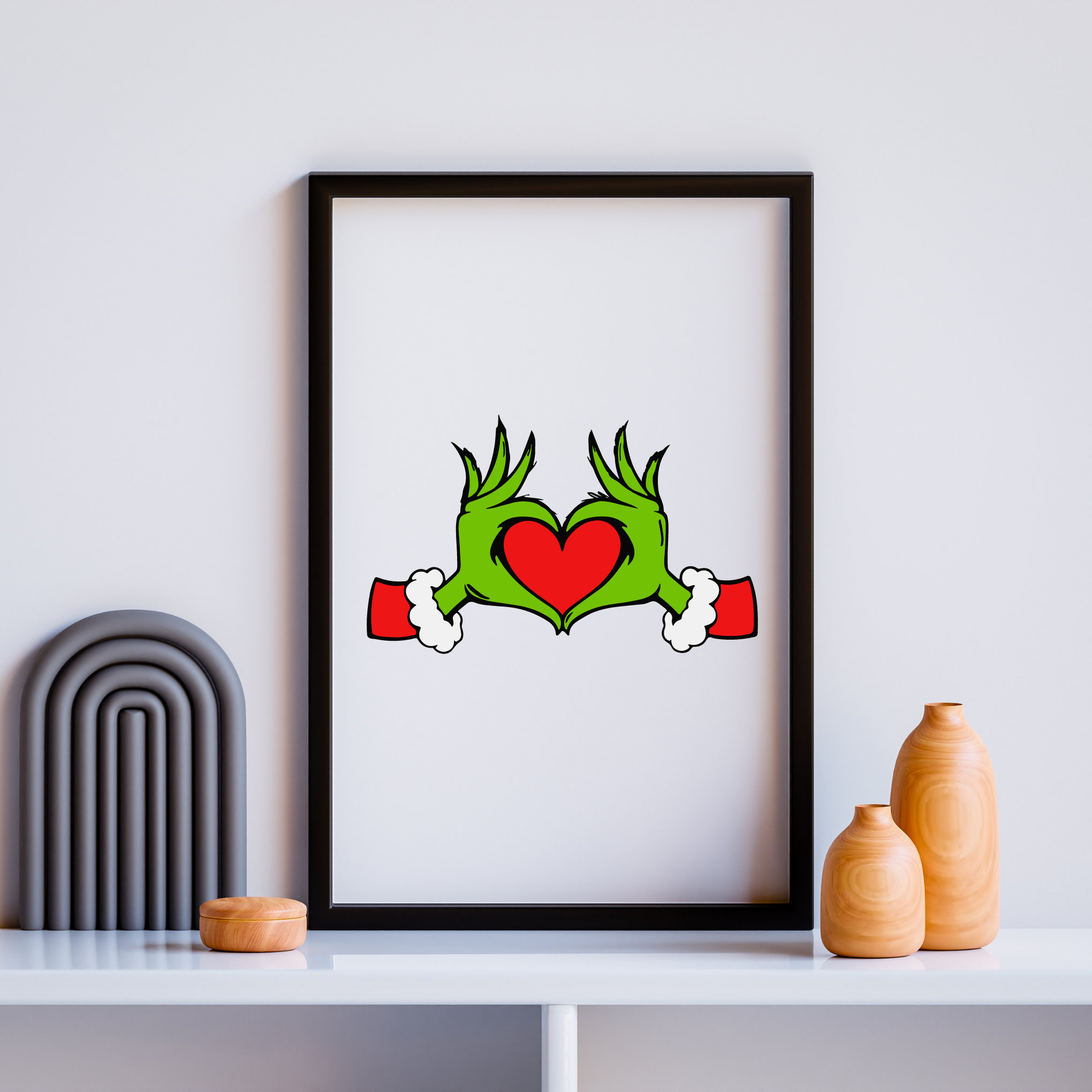 Grinch Hands Heart / Svg, Png, Eps, Dxf / Layered, Cricut , Silhouette ...