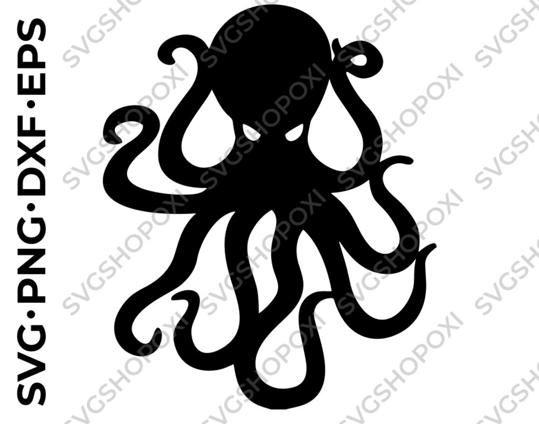Octopus / Svg Png Eps Dxf / Cricut Silhouette File - Etsy