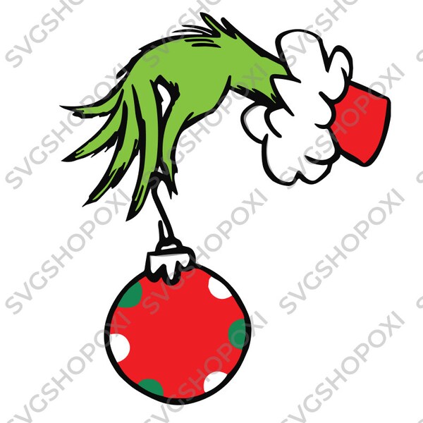 Grinch Hand Svg - Etsy
