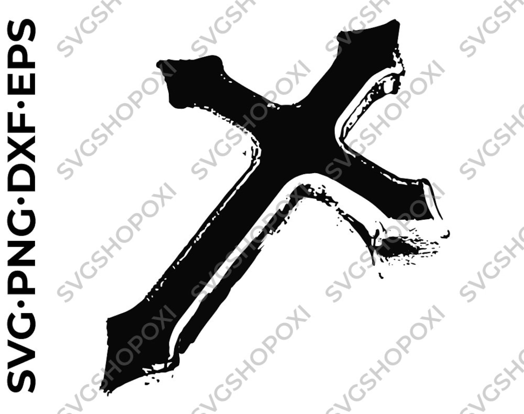 Cross Graffiti / Svg, Png, Eps, Dxf / Vector, Cricut , Silhouette File ...