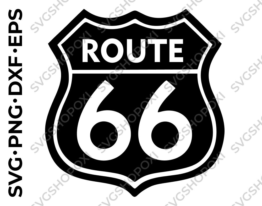 Route 66 / SVG Png Eps Dxf / Cricut Silhouette Datei - Etsy.de