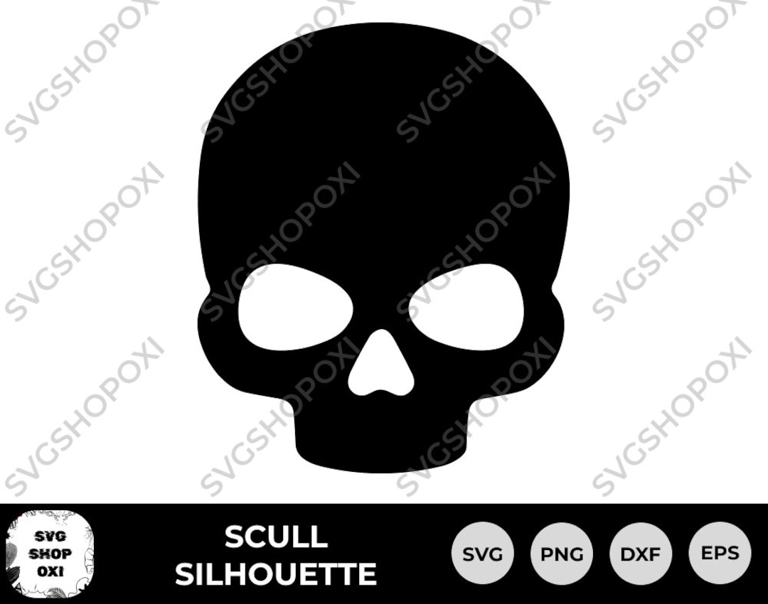 Scull / Svg Png Eps Dxf / Cricut Silhouette File - Etsy