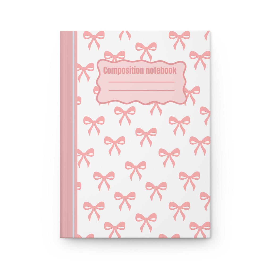 Pink Bow Composition Notebook - Etsy