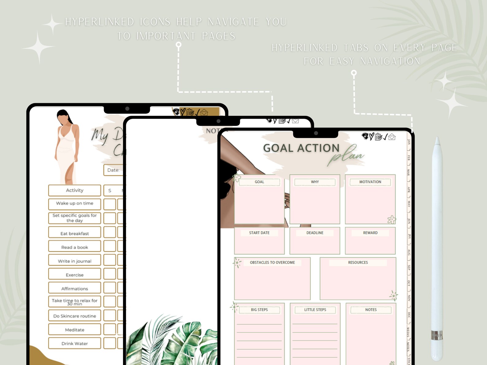2023 Digital Planner, the Modern Woman Planner, Goodnotes Planner ...
