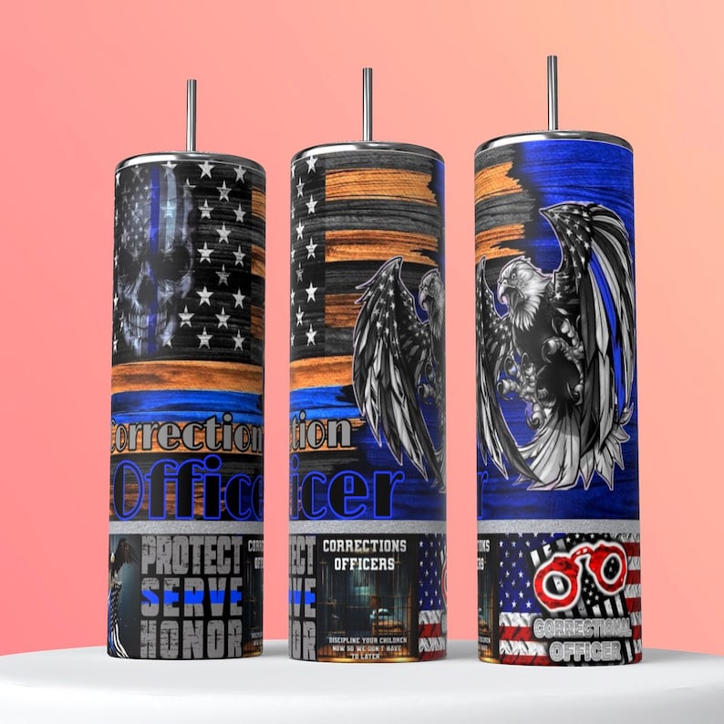 Correction Officer Tumbler Wrap - Etsy