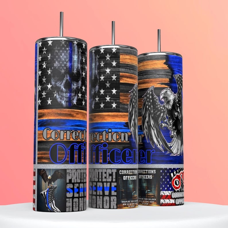 Correction Officer Tumbler Wrap - Etsy
