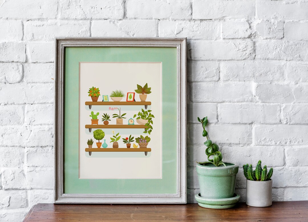 Botanical Poster, House Plants Print, Boho Wall Decor, Plant Lover Gift ...