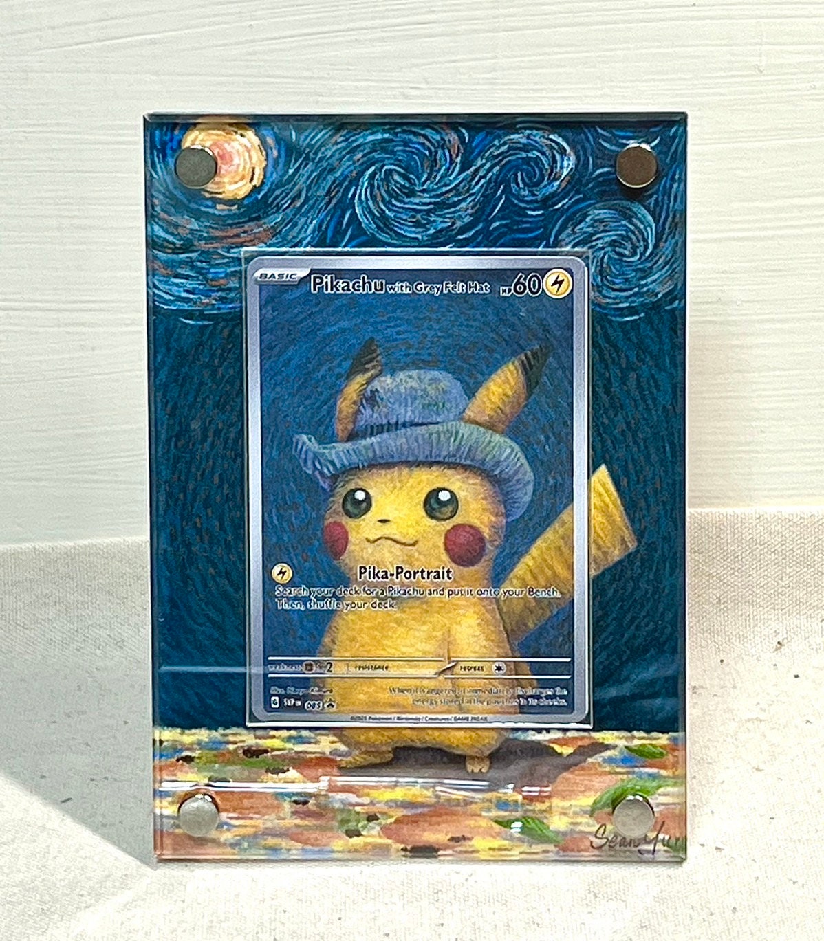 Pikachu Van Gogh Custom Pokémon Card Display Frame Case - Etsy UK