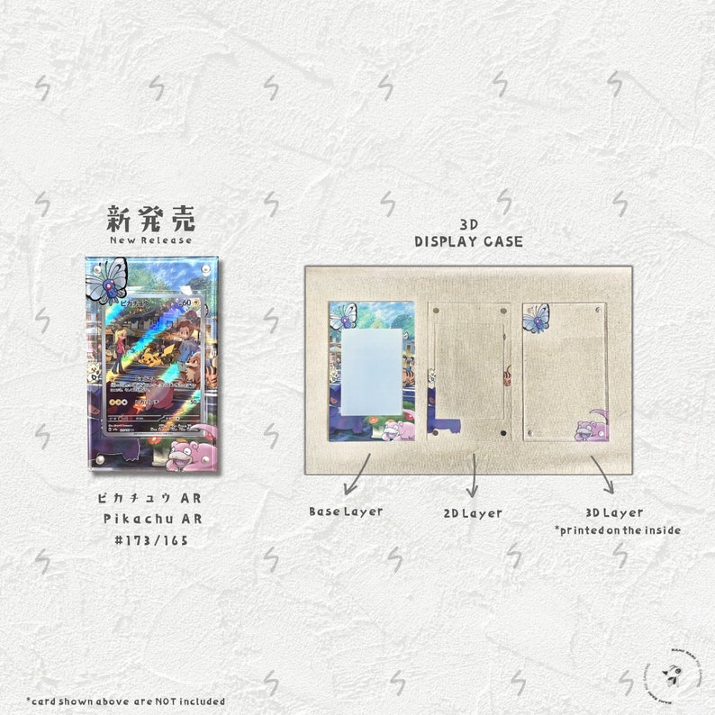Pikachu AR Custom Pokémon Card 3D Display Frame Case - Etsy