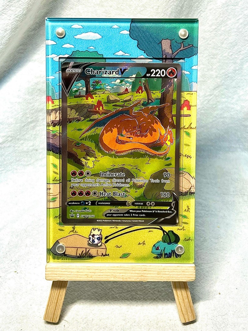 Charizard V Alt Art Custom Pokémon Card Display Frame Case - Etsy