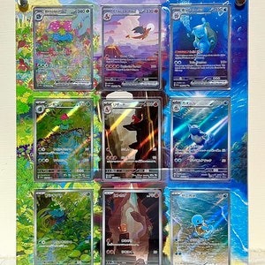 Pokémon 151 Starter Evolution Set Pokémon Card Display Frame Case ...