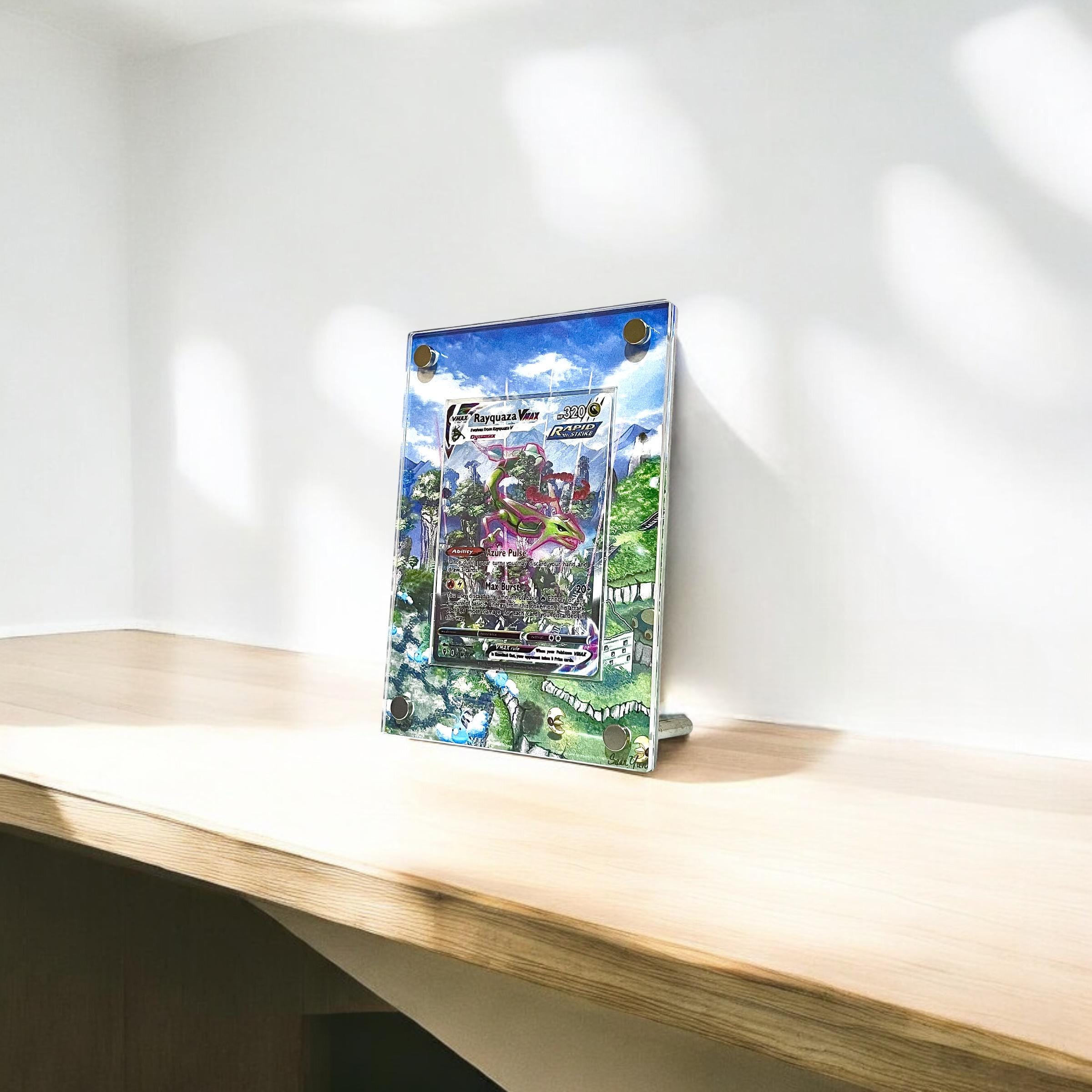 Rayquaza Vmax Alt Art Custom Pokémon Card Display Frame Case - Etsy