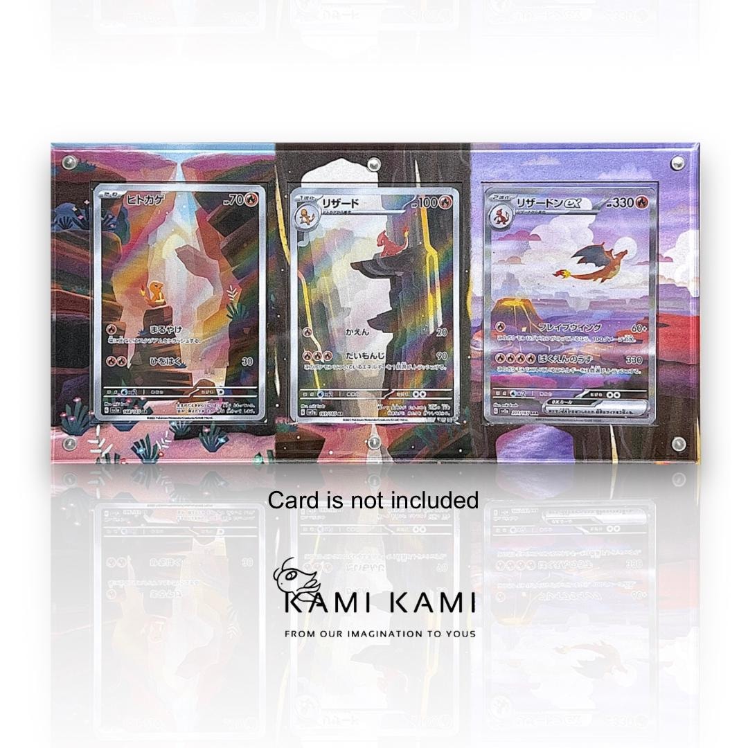 Charmander Evolution Set Pokémon 151 Card Display Frame Case - Etsy