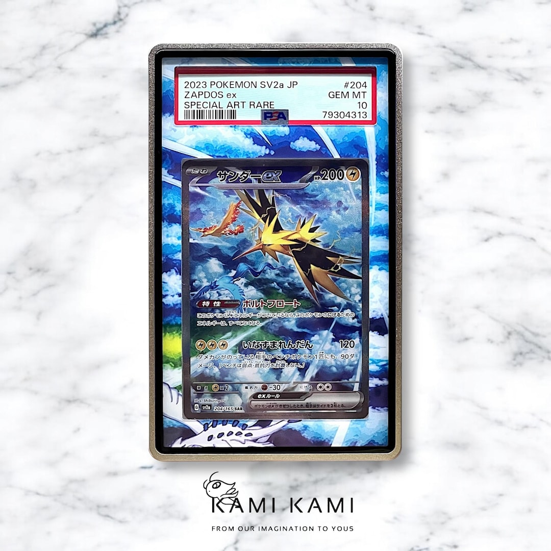 Zapdos Ex Sar Custom Pokémon Card Graded Display Case for PSA/BGS - Etsy