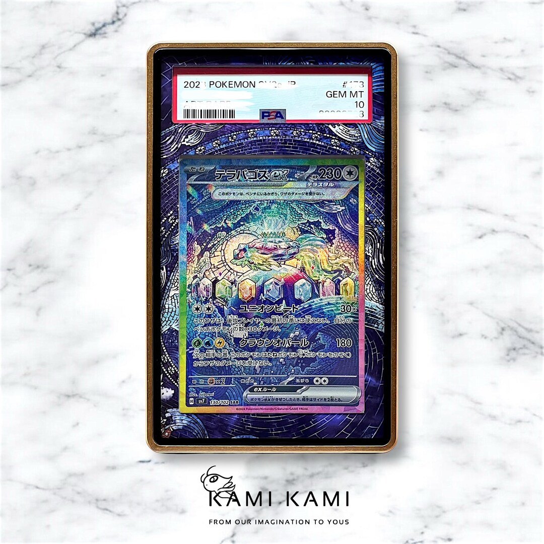 Terapagos Sar Custom Pokémon Card Graded Display Case for PSA/BGS - Etsy