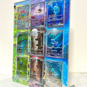 Pokémon 151 Starter Evolution Set Pokémon Card Display Frame Case ...