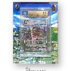 Rayquaza Vmax Alt Art Custom Pokémon Card PSA/BGS Display Frame Case - Etsy