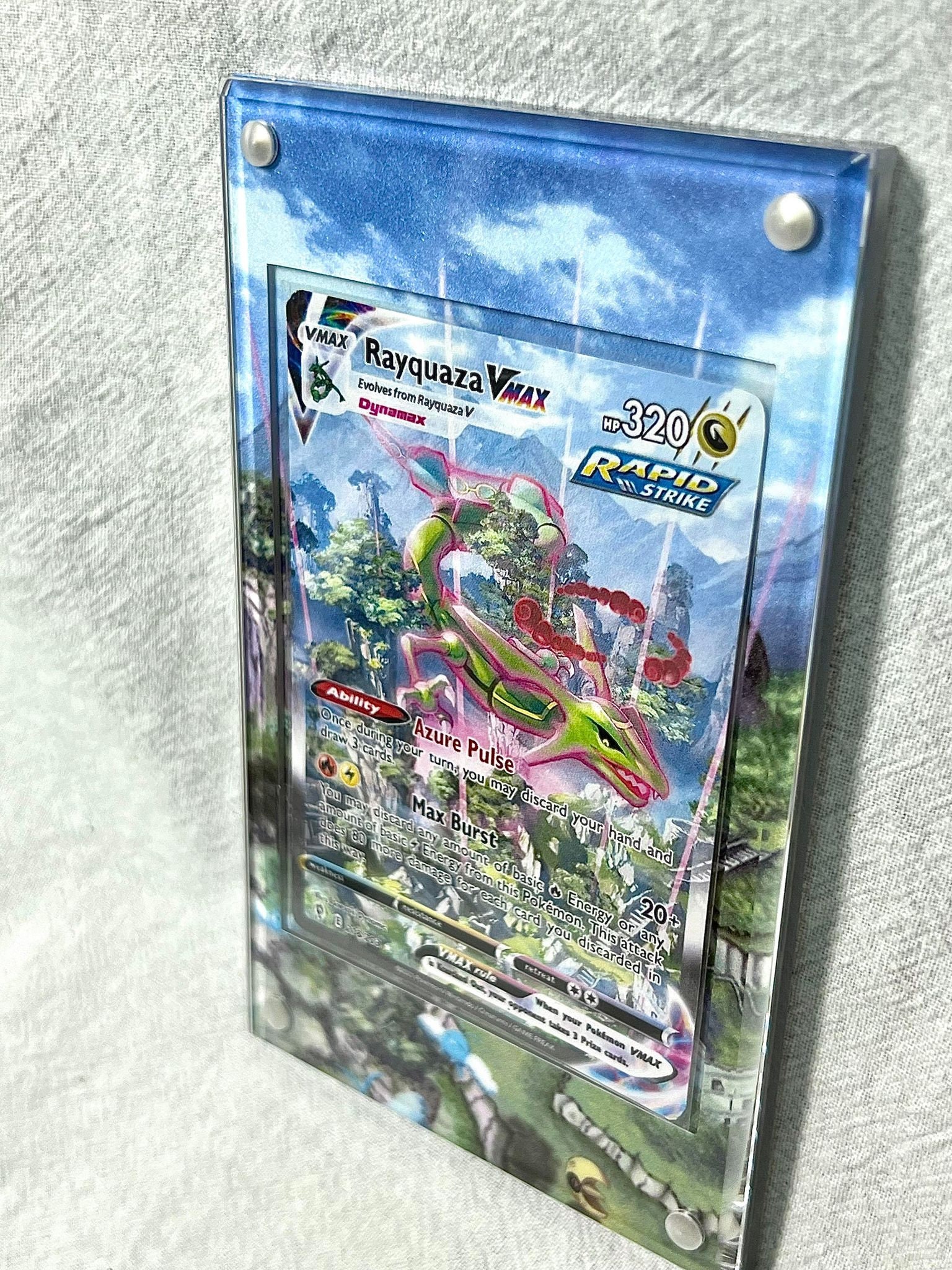 Rayquaza Vmax Alt Art Custom Pokémon Card Display Frame Case - Etsy UK