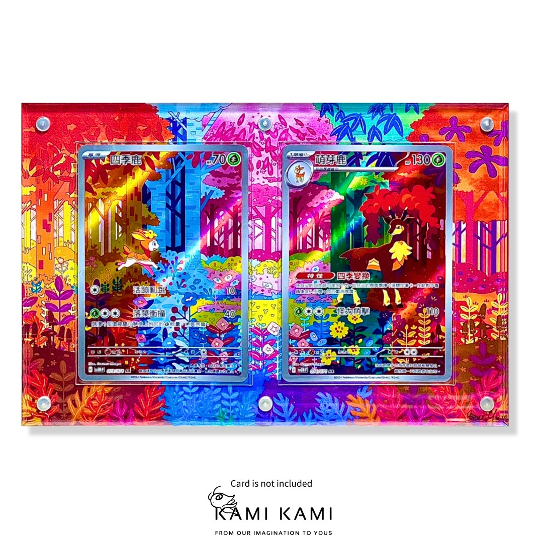 Deerling Sawsbuck AR Custom Pokémon Card Display Frame Case - Etsy