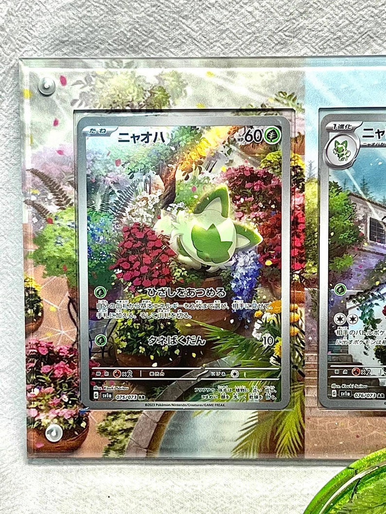 Sprigatito AR Floragato AR Meowscarada SAR Evolution Set Custom Pokémon ...