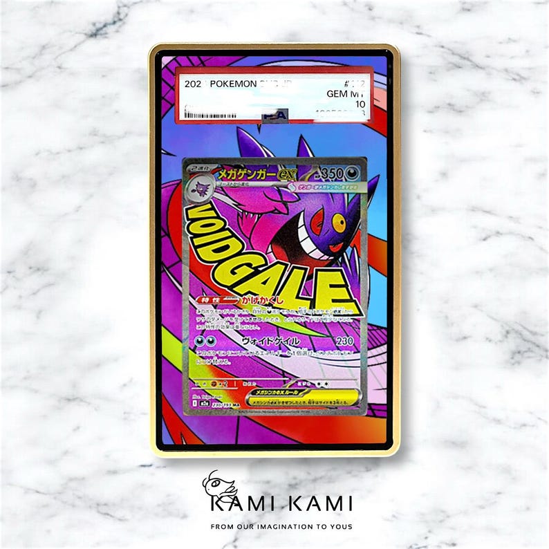 Mega Gengar Ex MA Custom Pokémon Card Graded Display Case for PSA/BGS ...