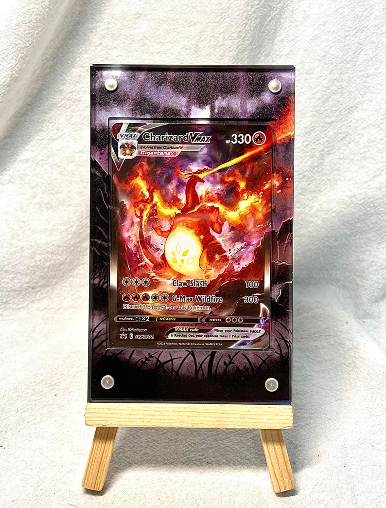 Charizard Vmax UPC Promo Custom Pokémon Card Display Frame - Etsy Hong Kong