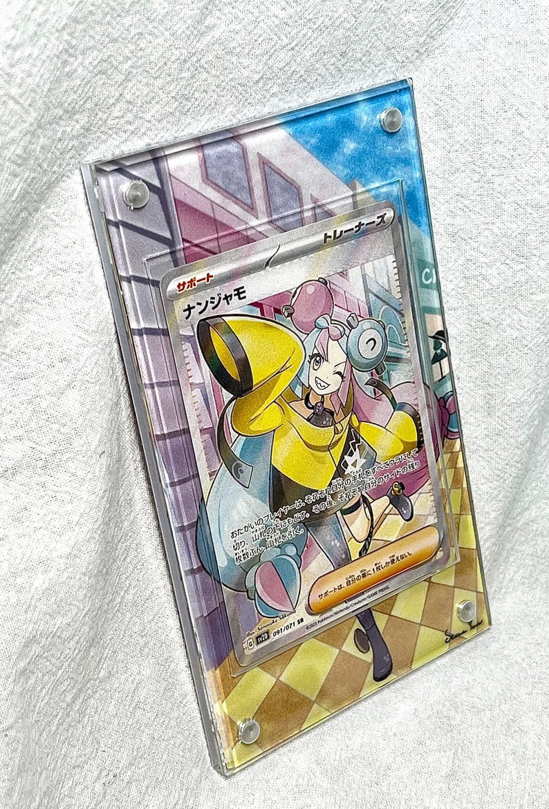 Iono SR Custom Pokémon Card Display Frame Case - Etsy