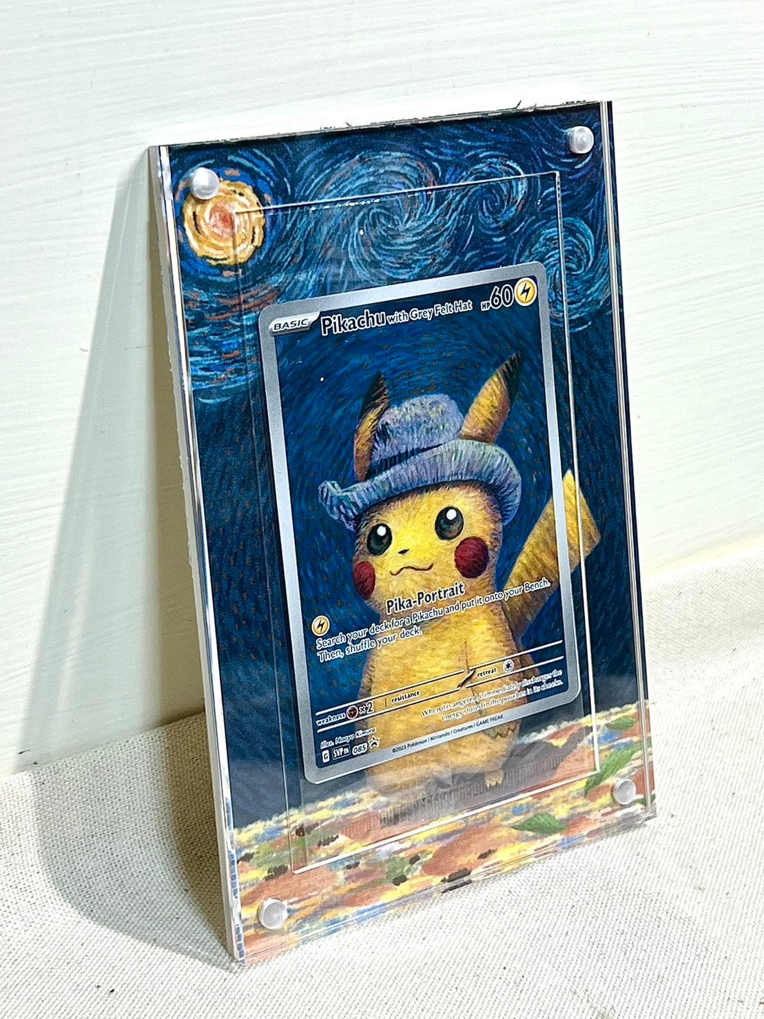 Pikachu Van Gogh Custom Pokémon Card Display Frame Case - Etsy UK
