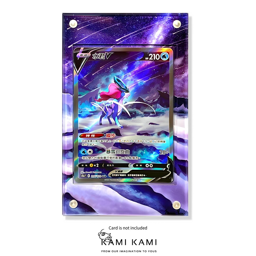 Suicune V SAR Custom Pokémon Card Display Frame Case - Etsy
