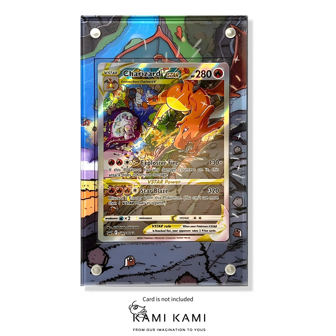 Charizard Vstar UPC Promo / Alt Art Custom Pokémon Card Display Frame ...