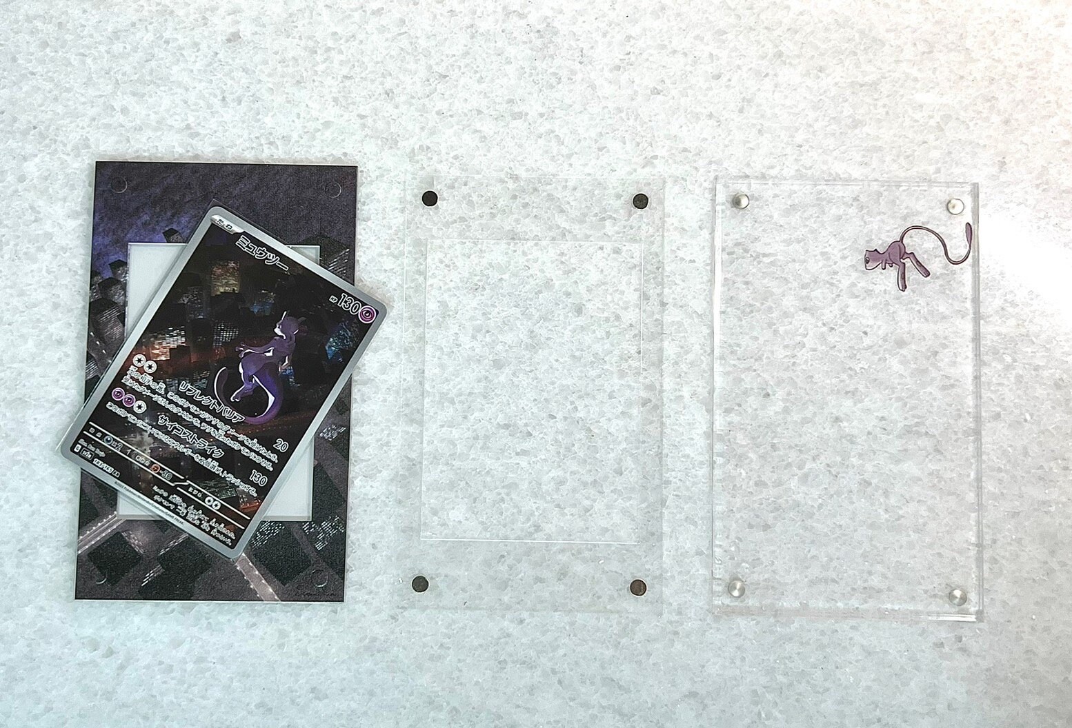 Mewtwo AR Custom Pokémon Card Display Frame Case - Etsy