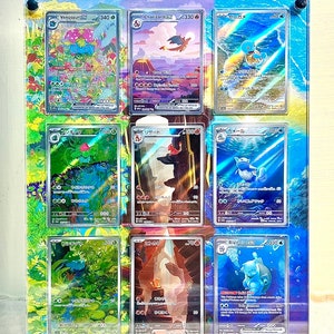 Pokémon 151 Starter Evolution Set Pokémon Card Display Frame Case ...