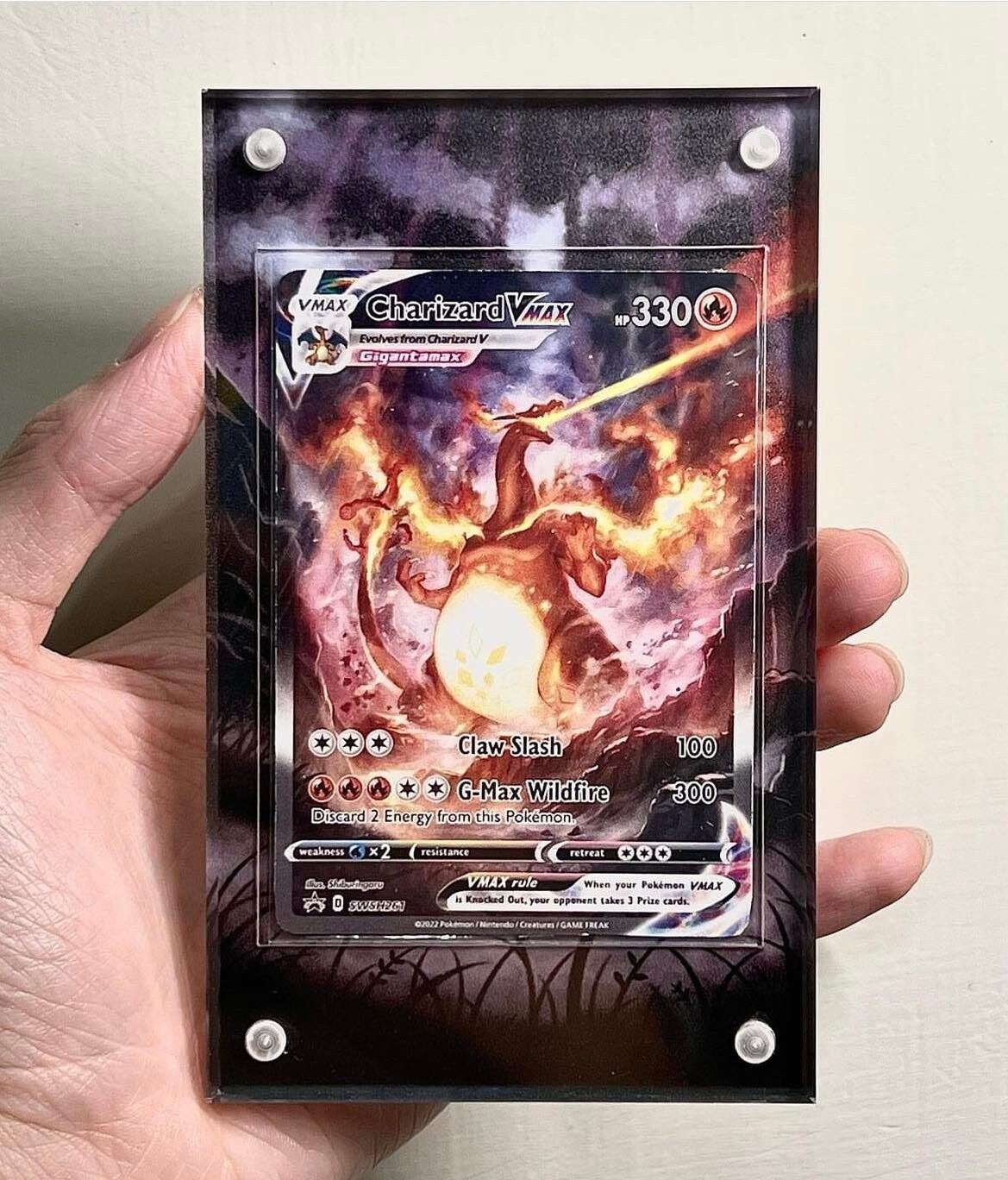 Charizard Vmax UPC Promo Custom Pokémon Card Display Frame - Etsy