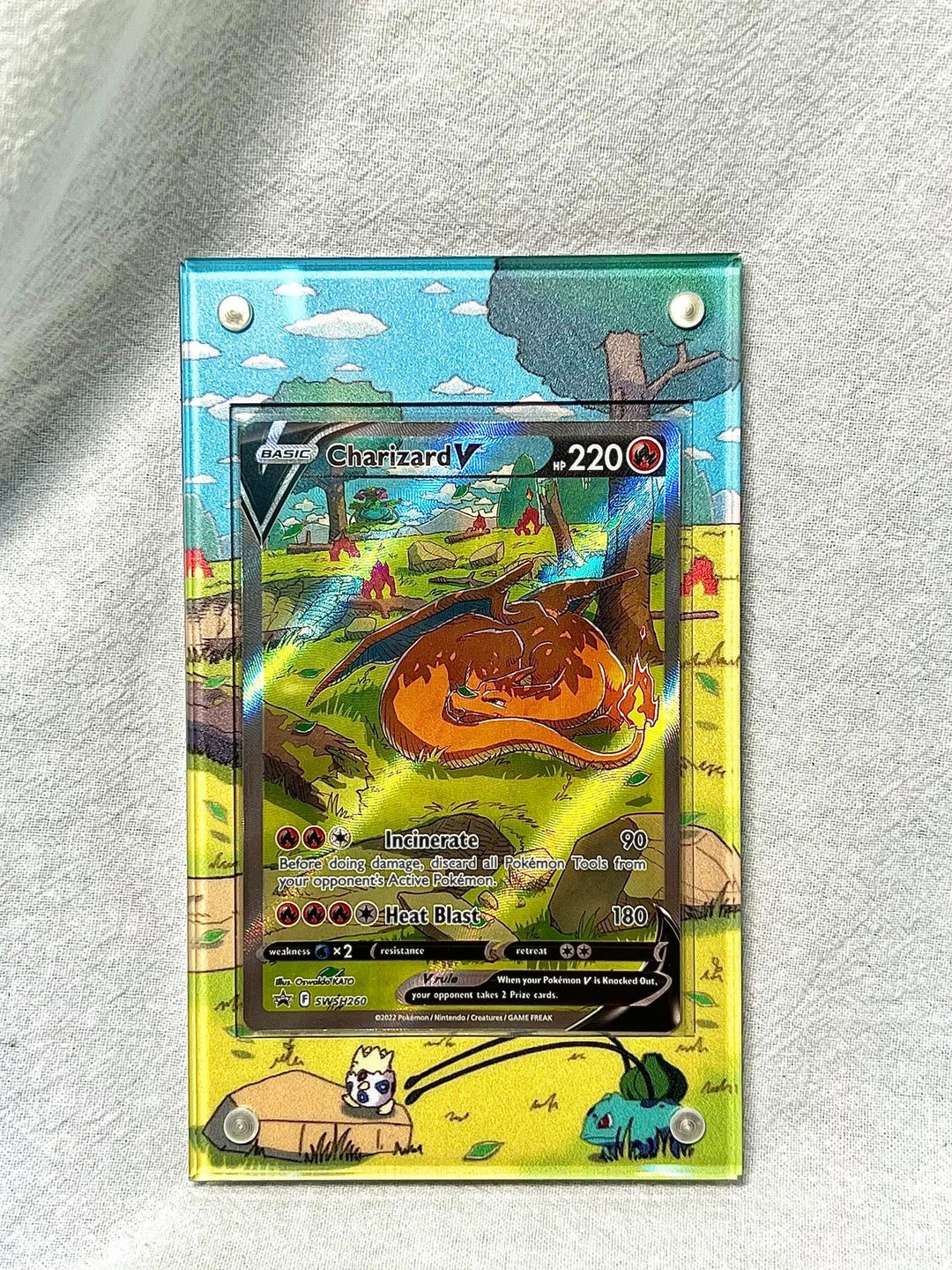 Charizard V Alt Art Custom Pokémon Card Display Frame Case - Etsy