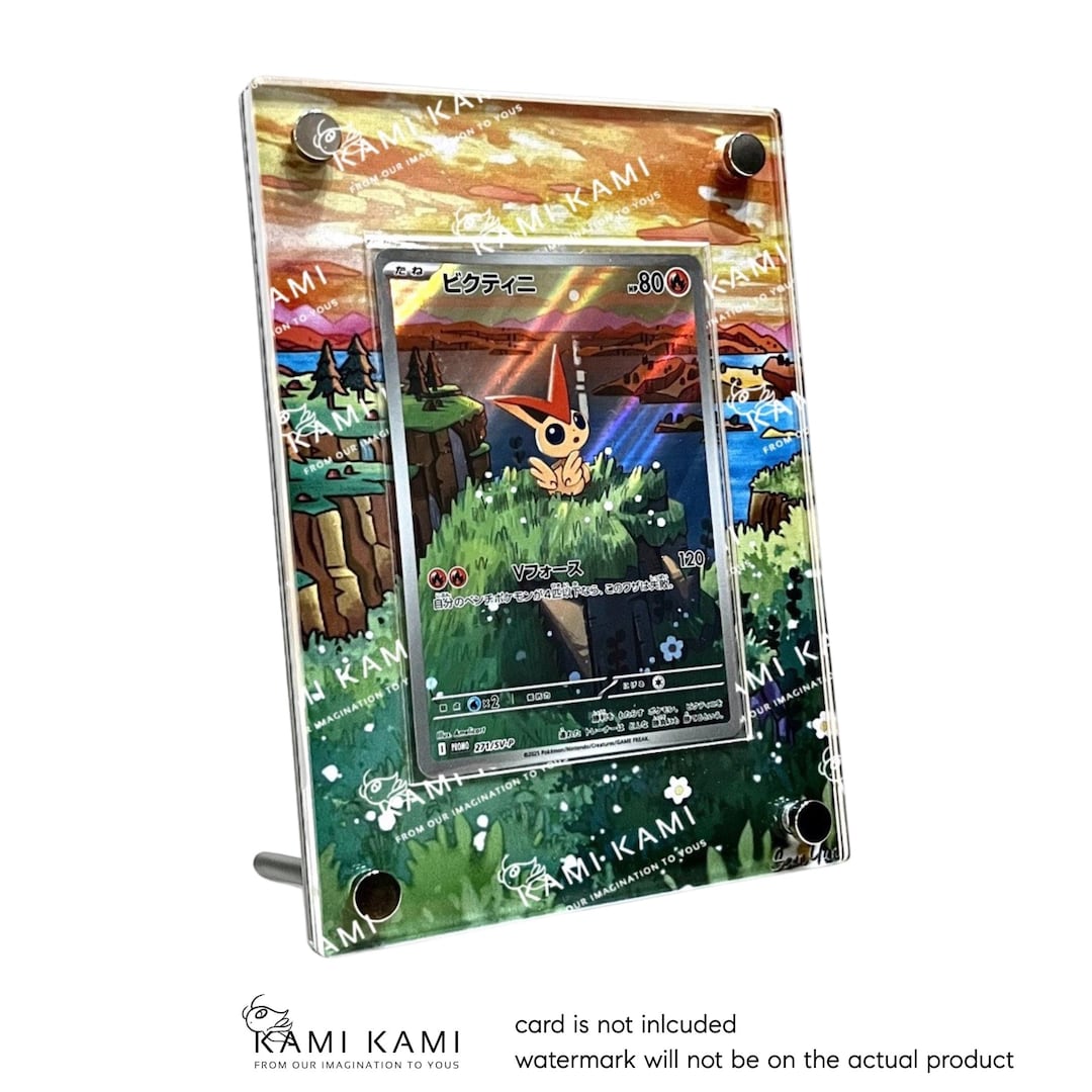Victini Ar/promo Custom Pokémon Card Display Frame Case - Etsy