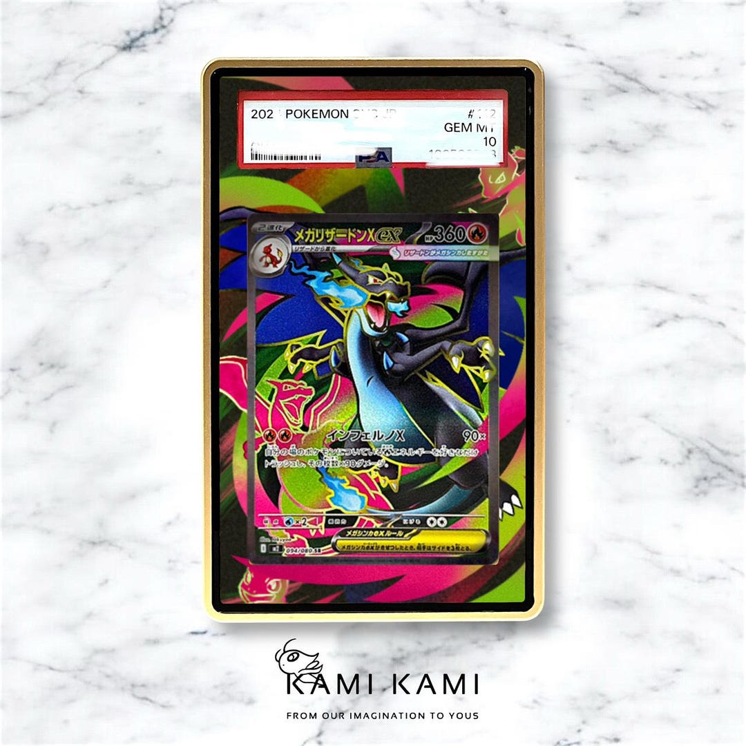 Mega Charizard X Ex SR Custom Pokémon Card Graded Display Case for PSA/BGS - Etsy