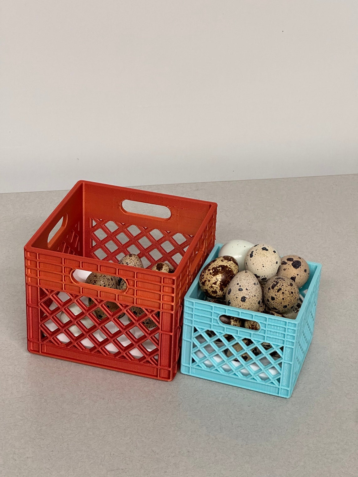 Mini Crates With Flexible Quail Egg Trays L Modern Fresh Egg Storage ...
